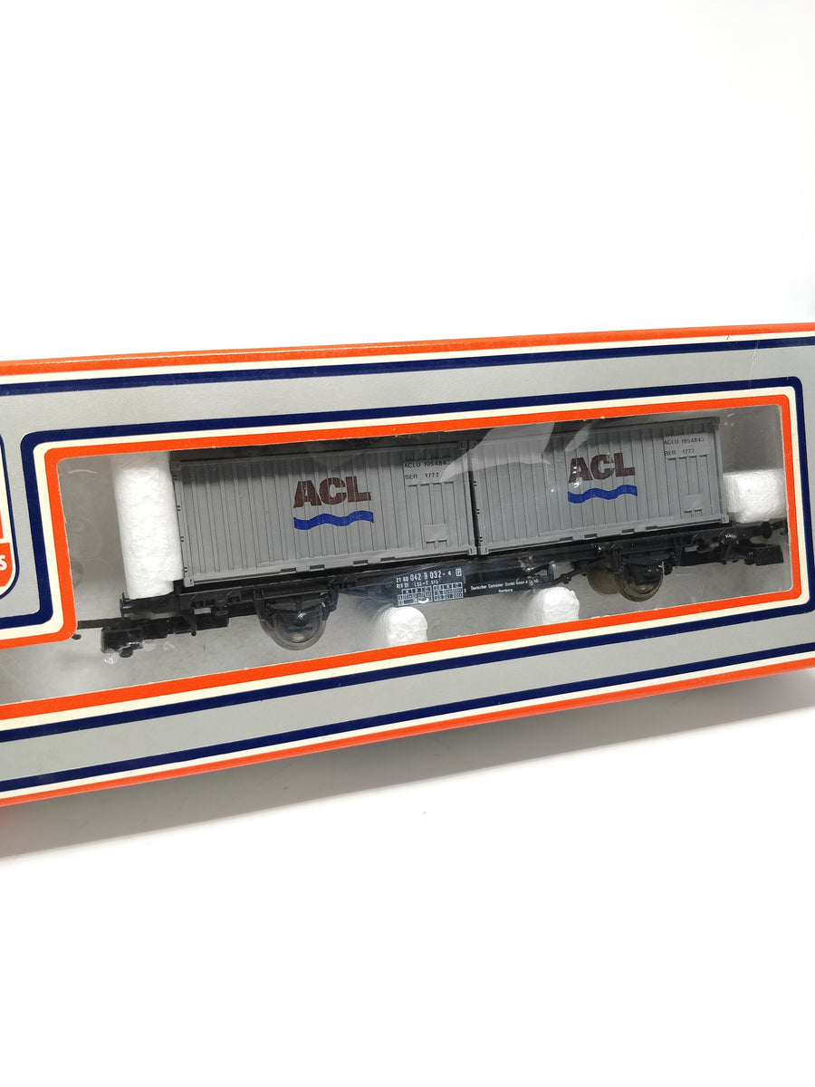 LIMA Container Wagon With 2 Containers 'ACL' 302870W – busandtrainshed